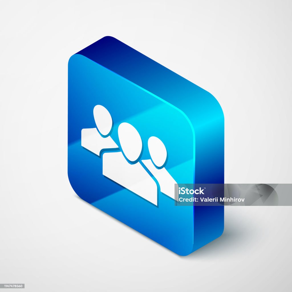 Isometric Users Group Icon Isolated On White Background Group Of People ... Isometric Users Group Icon Isolated On White Background Group Of People ...