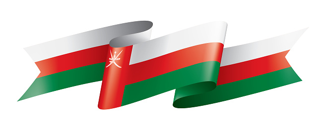 Oman Flag Vector Illustration On A White Background Stock Illustration