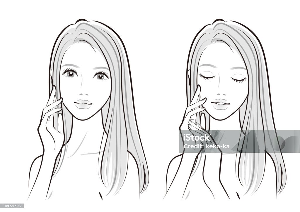 Illustration Of A Beautiful Woman Stock Illustration Download Image