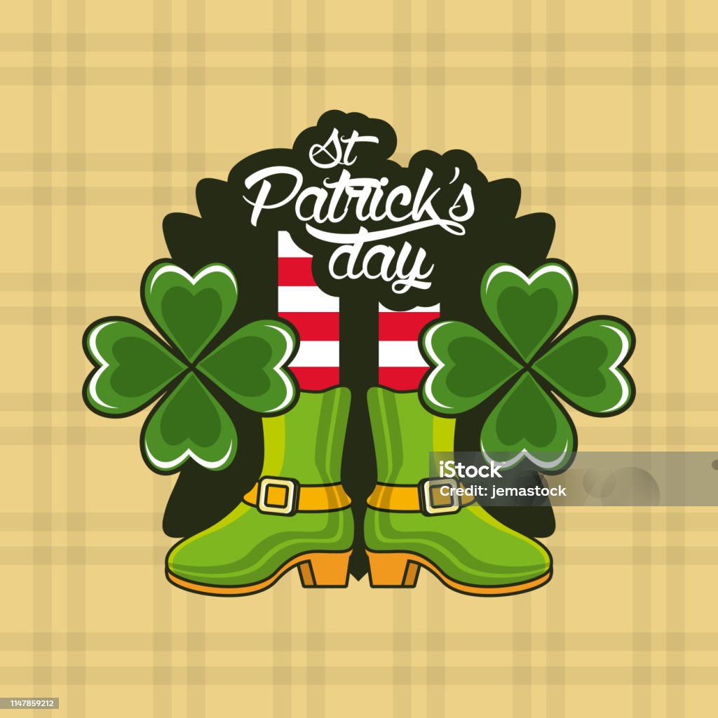 St Patricks Day Cartoon Stock Illustration Download Image Now Sock