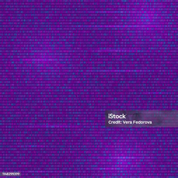 Binary Code Background Programming Code Dark Net Or Big Data Theme Bright Neon Colors Matrix