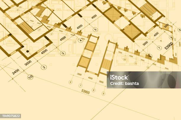 Teknik Çizimler Ile Mimari Arka Plan Planlar Doku Planı Mimari Projenin