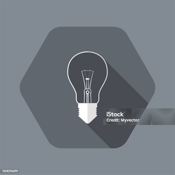 Ilustración de Ilustración Vectorial De Un Solo Icono De Bombilla ... Ilustración de Ilustración Vectorial De Un Solo Icono De Bombilla ...