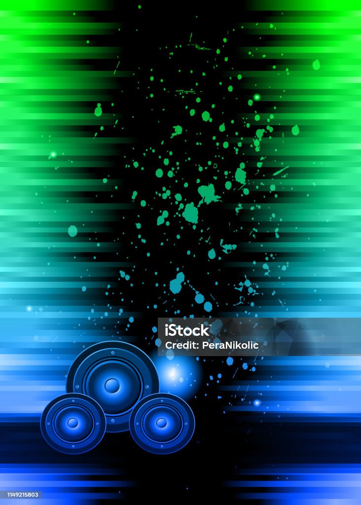 Cacciatrice Discoteca Club Con Elementi Colorati Ideale Per Poster E