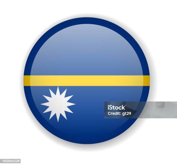 Bendera Nauru Bulat Ikon Terang Pada Latar Belakang Putih Ilustrasi ... Bendera Nauru Bulat Ikon Terang Pada Latar Belakang Putih Ilustrasi ...