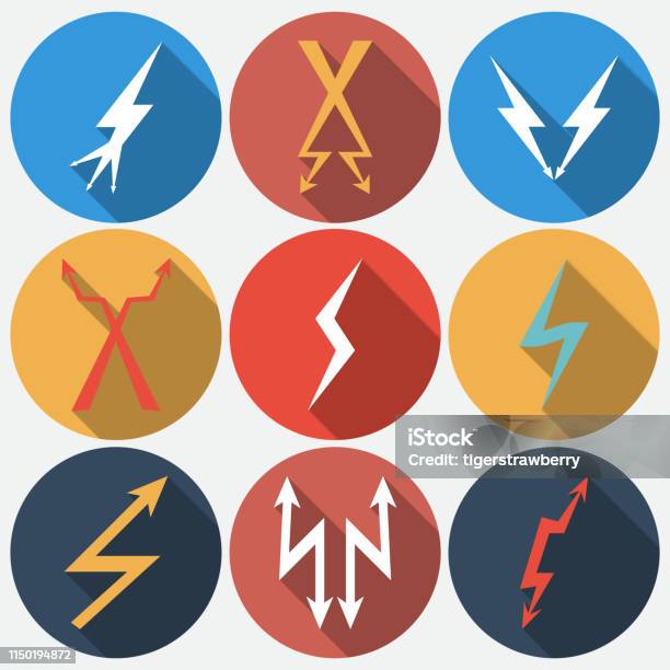Ensemble Dicônes De Boulon De Foudre Thunder Zigzag Flash Puissance