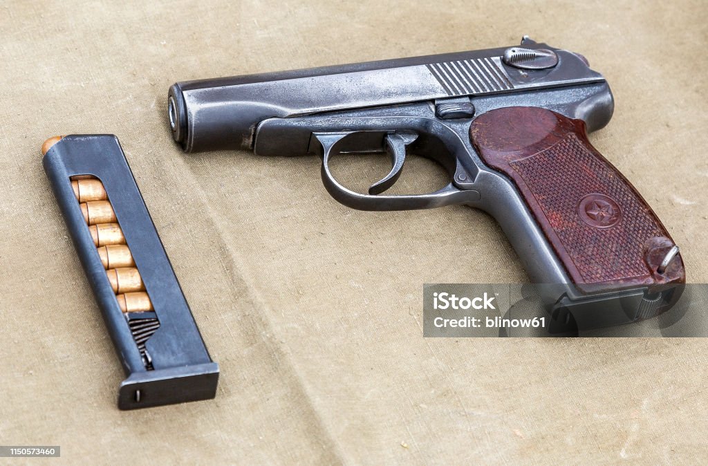Soviet Makarov Army Handgun With Ammunition Stock Photo - Download ... Soviet Makarov Army Handgun With Ammunition Stock Photo - Download ...