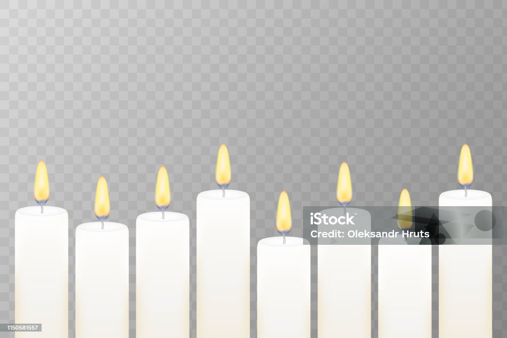 Realistisch Brennende Kerze Transparenz Grid Vector Stock Illustration ... Realistisch Brennende Kerze Transparenz Grid Vector Stock Illustration ...