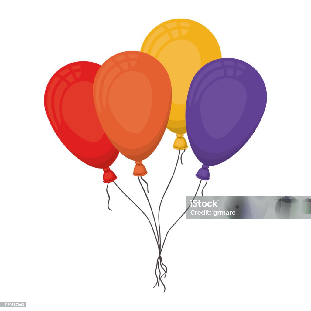 Balloons Helium Floating Icon Stock Illustration Download Image Now