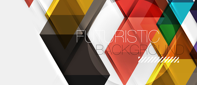 Segitiga Geometris Template Desain Presentasi Bisnis Modern Ilustrasi