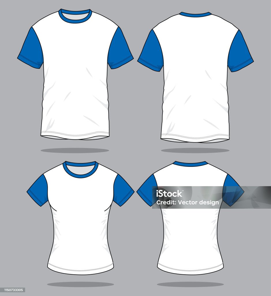 Vektor Desain Kaos Pria Dan Wanita Ilustrasi Stok - Unduh Gambar ... Vektor Desain Kaos Pria Dan Wanita Ilustrasi Stok - Unduh Gambar ...