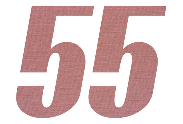 Free Stock Photo of Number 55 on Textured White Background | Download ...