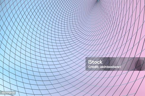 3d Abstract Structure Global Digital Mesh Network Molecule Blockchain