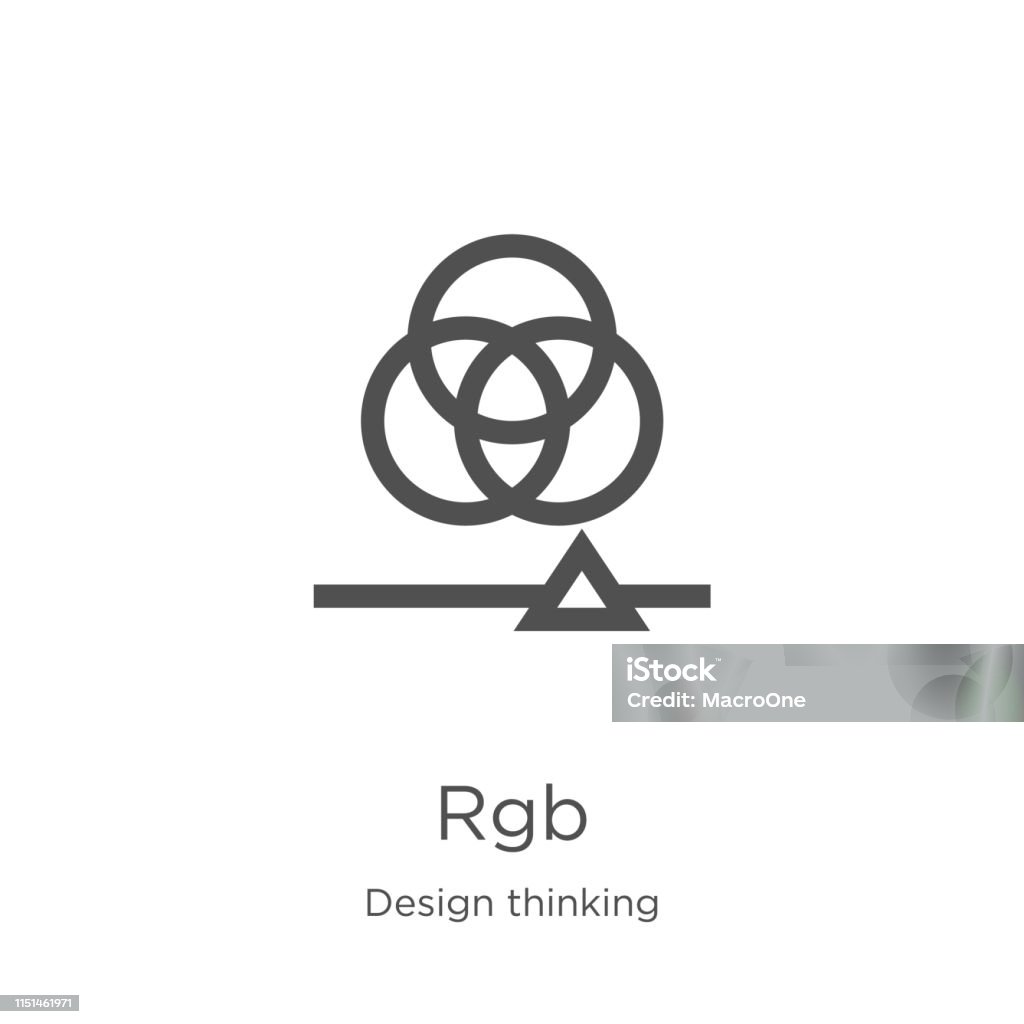 Rgb Icon Vector From Design Thinking Collection Thin Line Rgb Outline