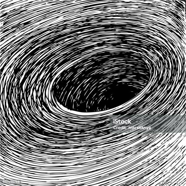Dessin À Lencre Trou Noir Vecteurs Libres De Droits Et Plus Dimages