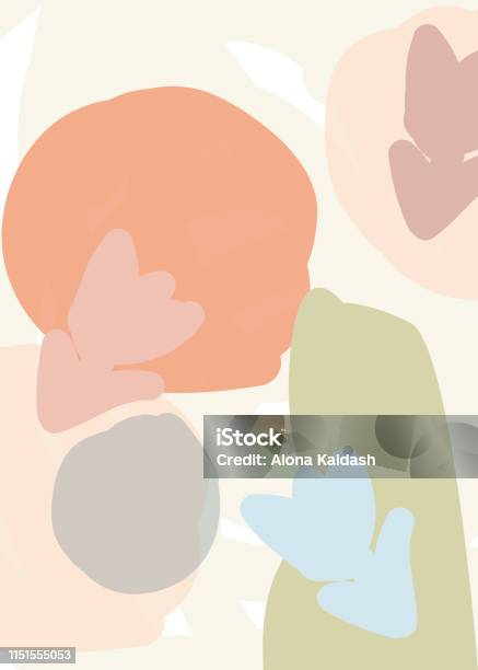 Desain Abstrak Dengan Bentuk Yang Terinspirasi Alam Dan Abstrak