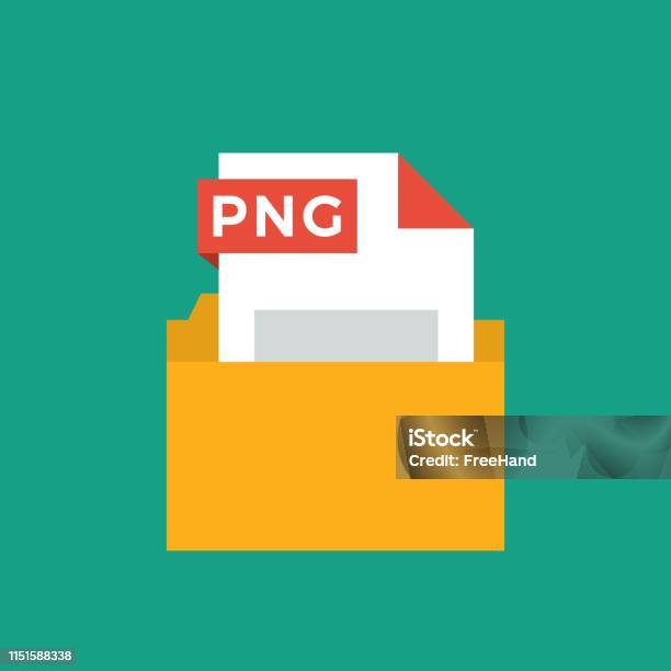 Ikon Datar Format File Dokumen Ilustrasi Vektor File Dalam Folder