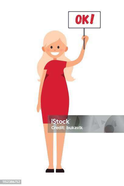 Framifrån Animerad Karaktär Tecknad Stil Platt Vektor Illustration Av