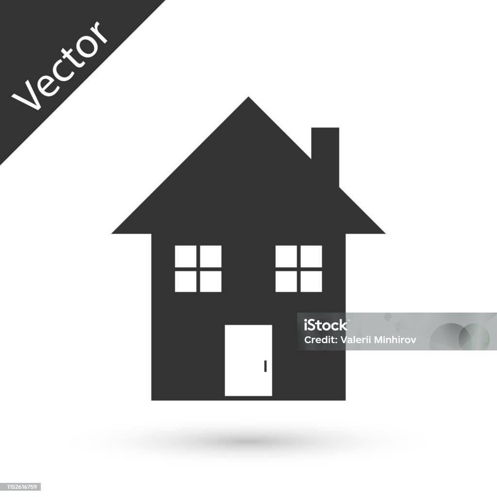 Beyaz Arka Planda Izole Gri Ev Simgesi Ev Sembolü Vektör Illustration ... Beyaz Arka Planda Izole Gri Ev Simgesi Ev Sembolü Vektör Illustration ...