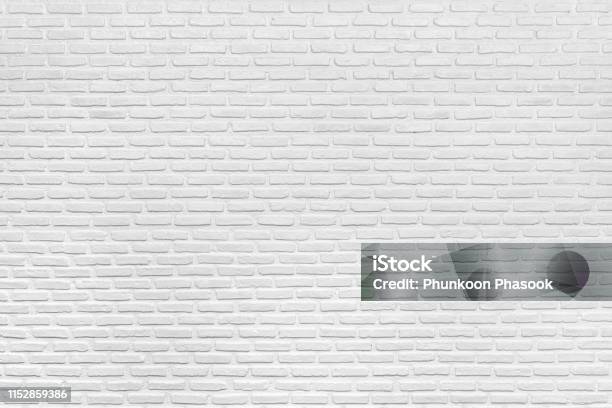 Tekstur Dan Latar Belakang Dinding Bata Putih Modern Foto Stok Unduh