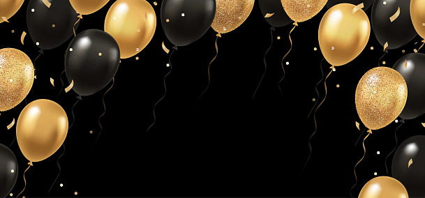 Célébration Fond De Festival Avec Des Ballons Dhélium Bannière De Voeux