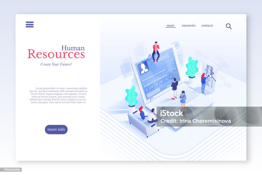 Halaman Situs Web Sumber Daya Manusia Template Vektor Datar Ilustrasi ... Halaman Situs Web Sumber Daya Manusia Template Vektor Datar Ilustrasi ...