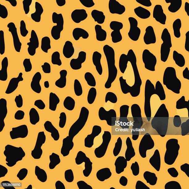 Ilustración De Patrón Sin Costuras Leopard O Jaguar Sobre Fondo