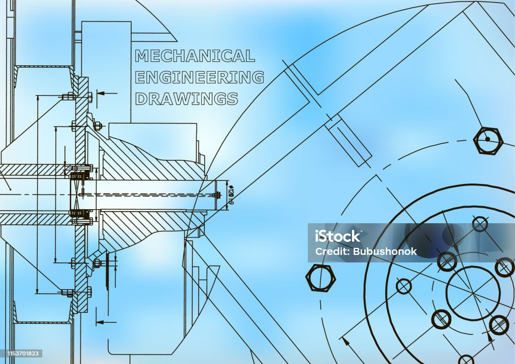 Mechanical Engineering Technical Illustration Stock Illustration ... Mechanical Engineering Technical Illustration Stock Illustration ...