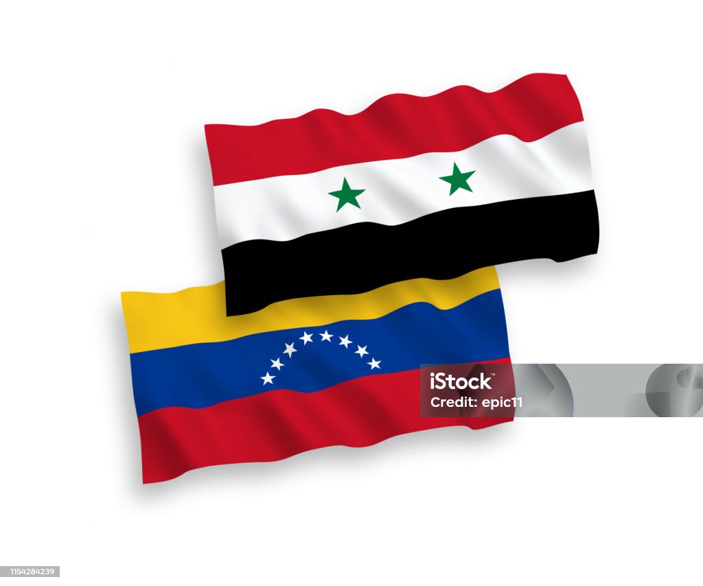 Flaggen Von Venezuela Und Syrien Auf Weißem Hintergrund Stock Vektor ... Flaggen Von Venezuela Und Syrien Auf Weißem Hintergrund Stock Vektor ...