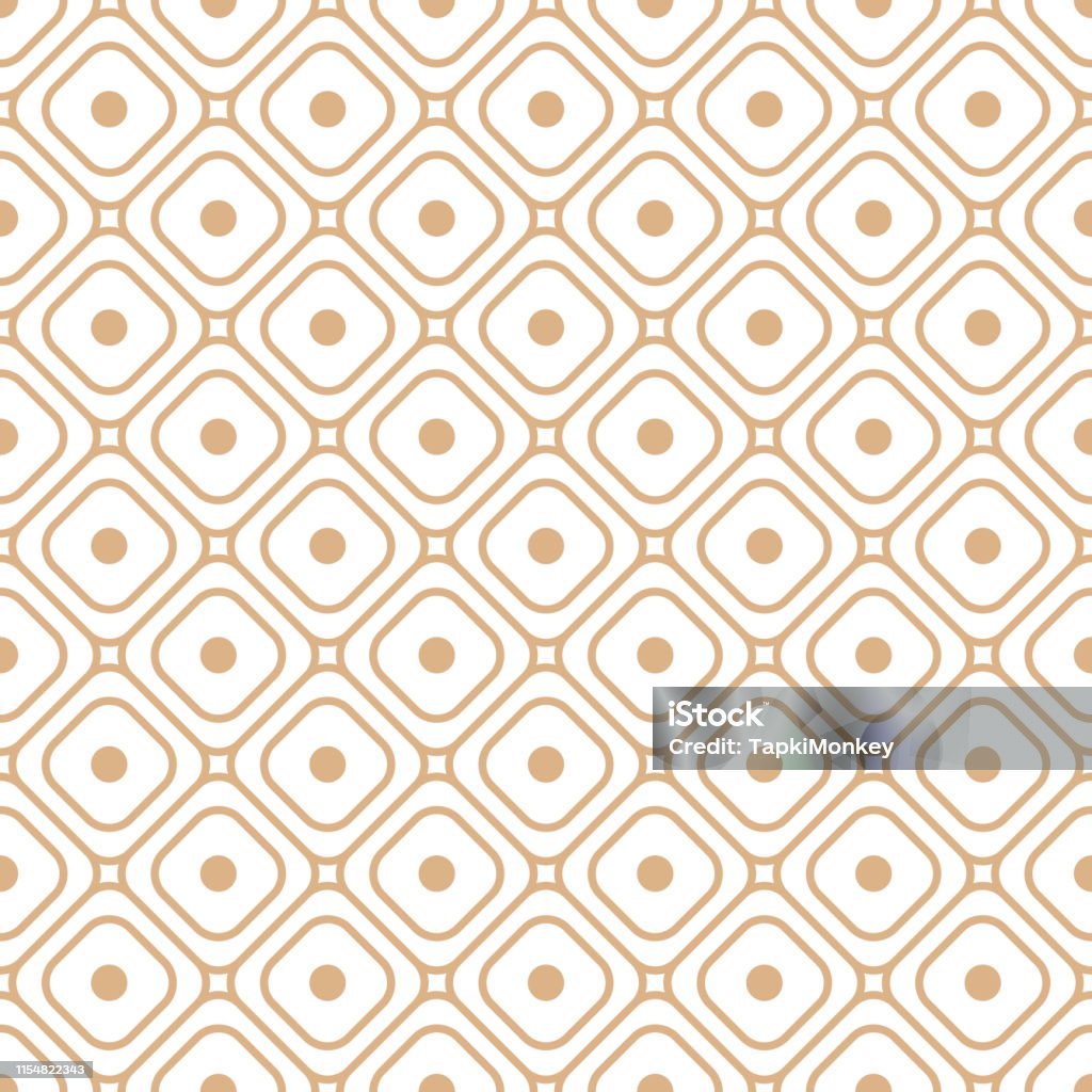 Seamless Texture With Geometric Grid Shapes Vector Stock Illustration