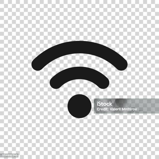 Grijs Wifi Draadloos Internet Netwerk Symbool Icoon Geïsoleerd Op