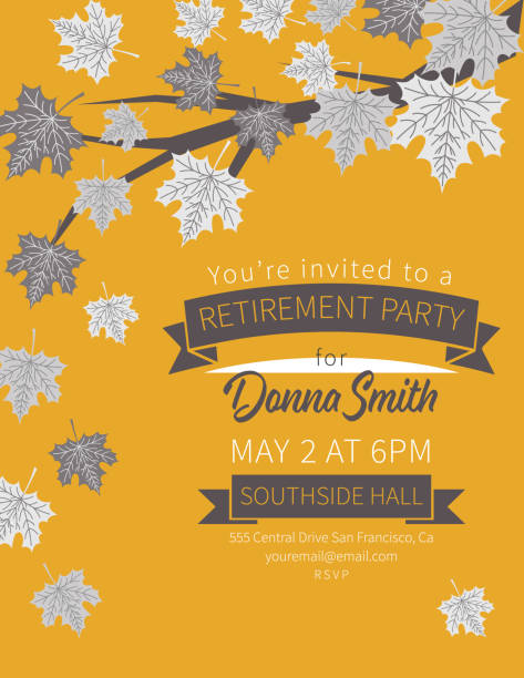 260 Retirement Invitation Template Stock Illustrations Royalty Free