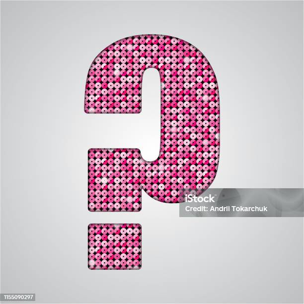Vector Pink Glitter Sequins Sign Question Mark Stock Illustration ... Vector Pink Glitter Sequins Sign Question Mark Stock Illustration ...