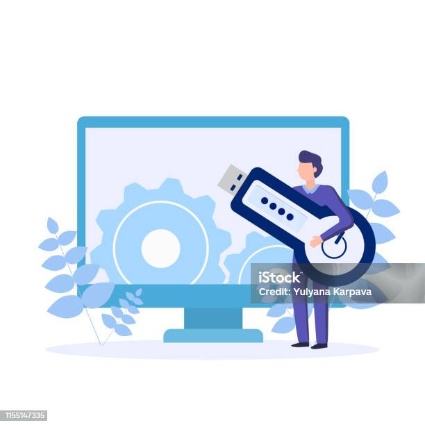 Man With Rsa Token Twofactor Authentication Device Hardware ... Man With Rsa Token Twofactor Authentication Device Hardware ...