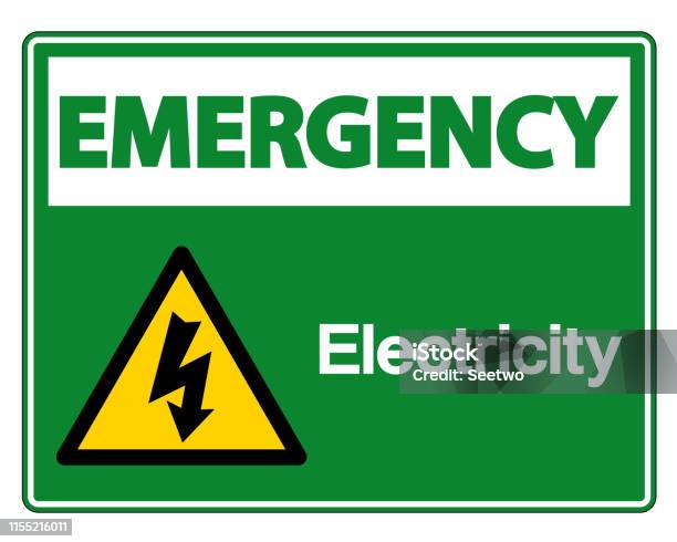 Emergency Electricity Symbol Sign Isolate On White Background Vector ... Emergency Electricity Symbol Sign Isolate On White Background Vector ...