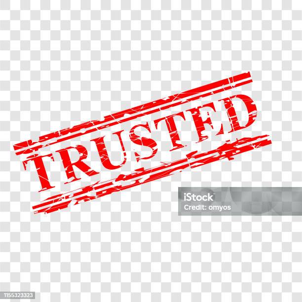 Simple Vector Trusted Streak Red Rubber Stamp At Transparent Effect ... Simple Vector Trusted Streak Red Rubber Stamp At Transparent Effect ...