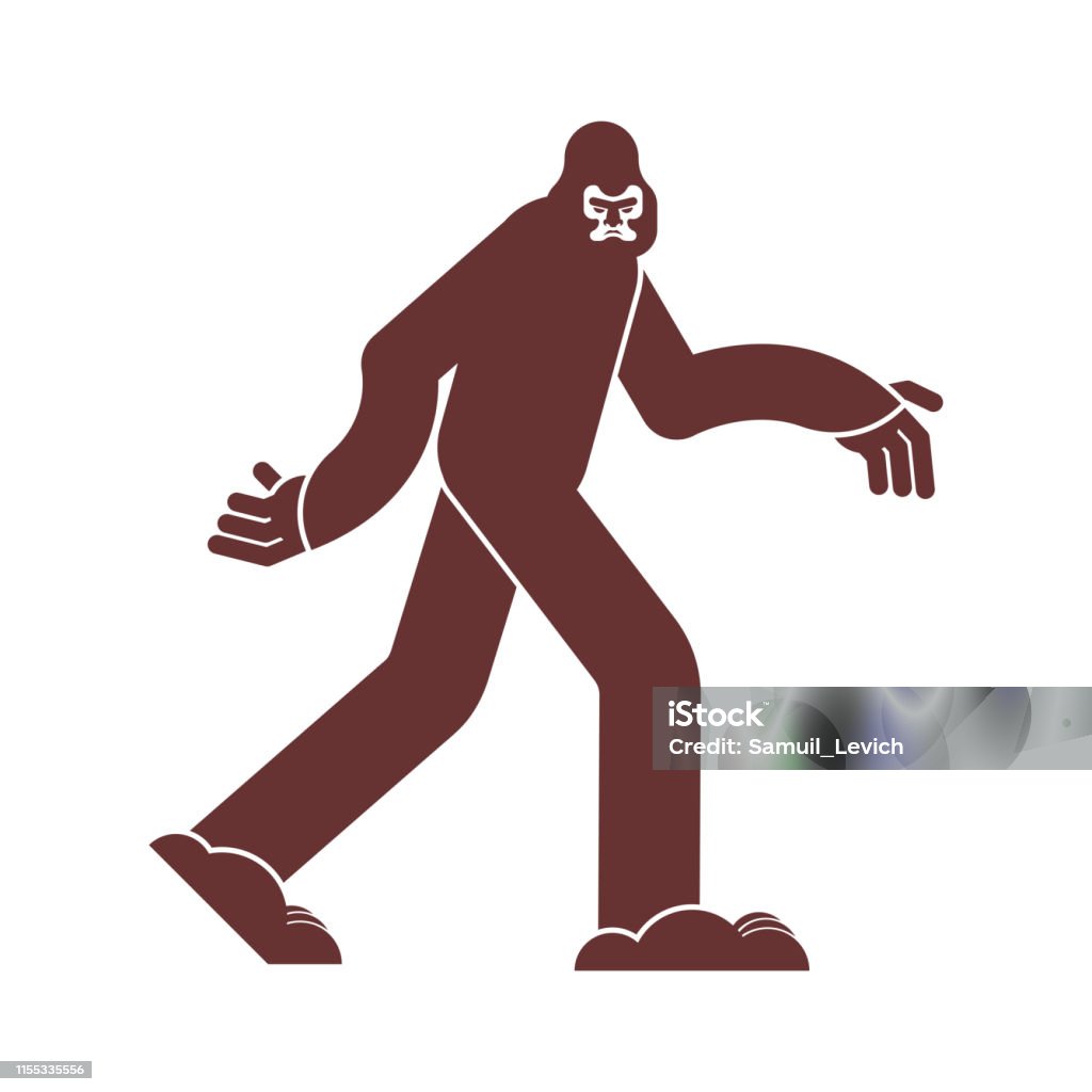 Bigfoot Icon Yeti Sign Abominable Snowman Symbol Sasquatch Stock ... Bigfoot Icon Yeti Sign Abominable Snowman Symbol Sasquatch Stock ...