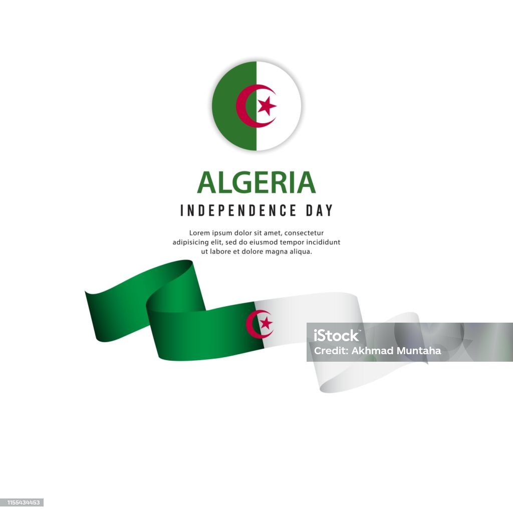 Aljazair Kemerdekaan Hari Vektor Template Ilustrasi Desain Untuk ... Aljazair Kemerdekaan Hari Vektor Template Ilustrasi Desain Untuk ...