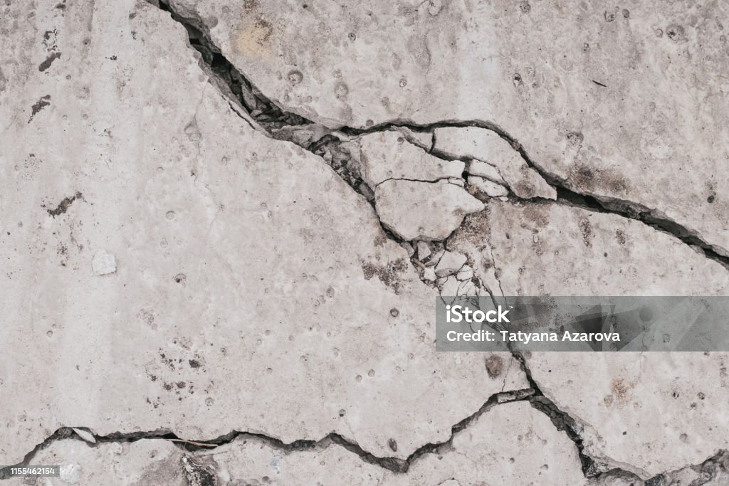 Retak Dinding Beton Tua Kotor Retak Tekstur Dinding Latar Belakang Batu