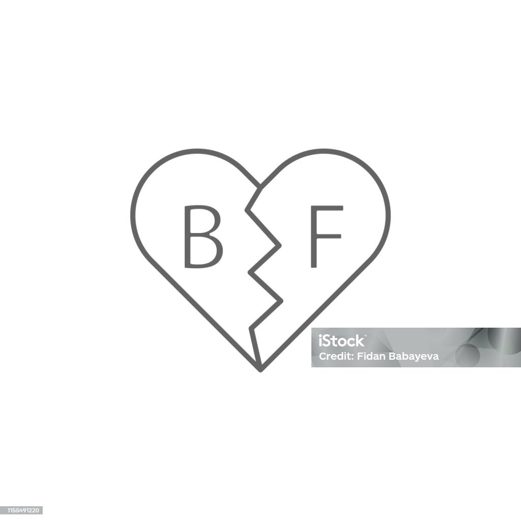Vetores De Ícone Do Esboço Da Amizade Da Colar Bff Elementos Do Ícone