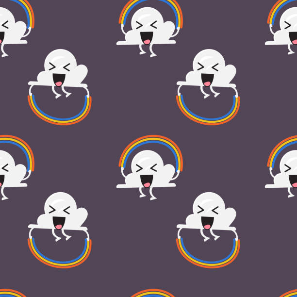 Sheepish Grin Emoticon Backgrounds Illustrations Royalty Free Vector