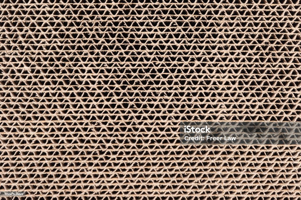 Cross Section Of Cardboard Corrugated Pattern As Baskground And Texture