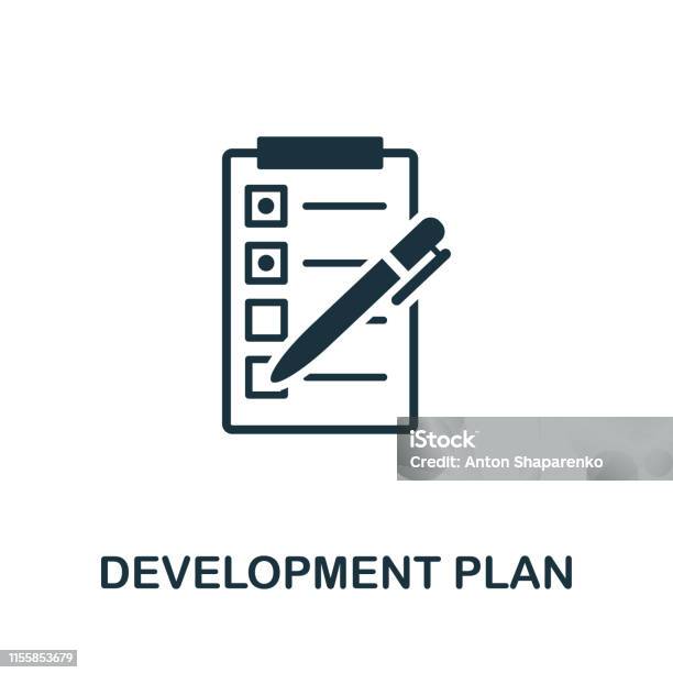 Development Plan Icon Creative Element Design From Programmer Icons Collection Pixel Perfect