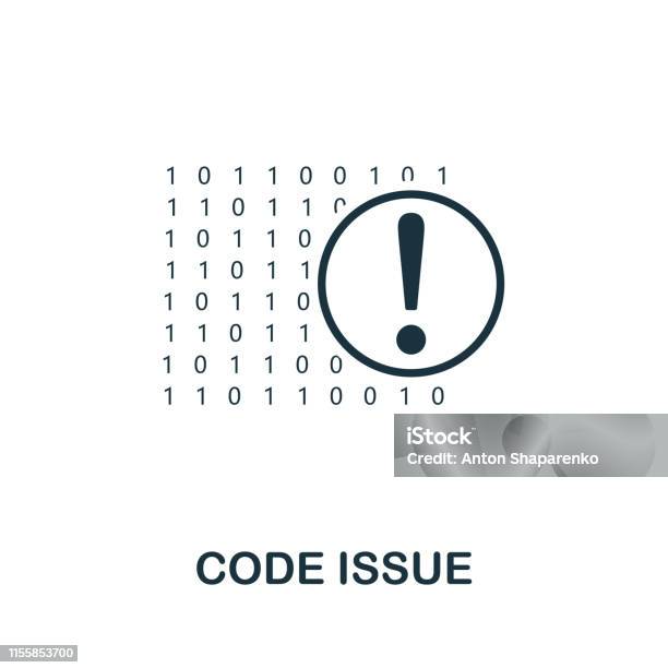 Code Issue Icon Creative Element Design From Programmer Icons Collection Pixel Perfect Code