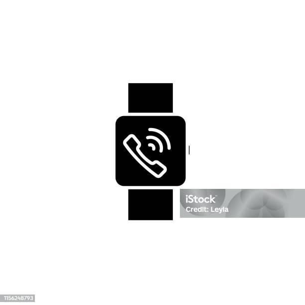Receive Calling On Smartwatch Icon Simple Illustration Of Receive ... Receive Calling On Smartwatch Icon Simple Illustration Of Receive ...
