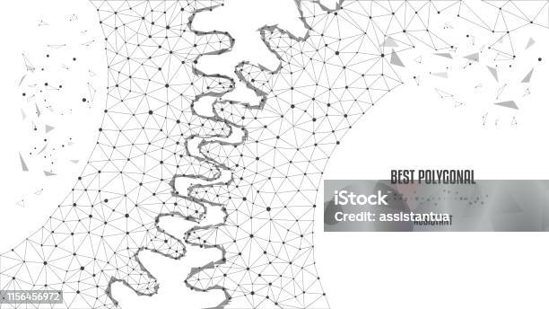 Engrenages Illustration Polygonal En Noir Et Blanc Des Triangles Et Des