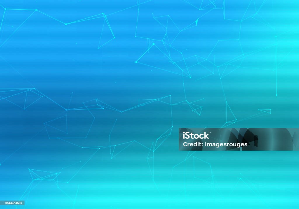 Abstract Background Structure Of Connect Lines And Particles Connection