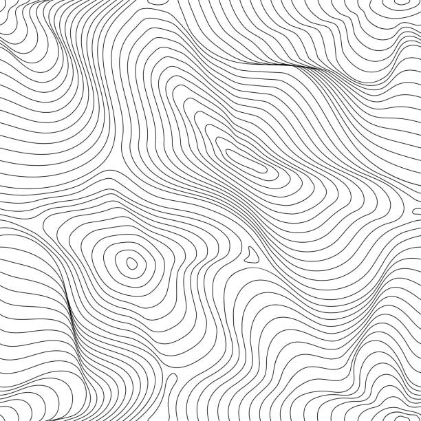 270 Topographic Map Vector Seamless Stock Illustrations Royalty Free
