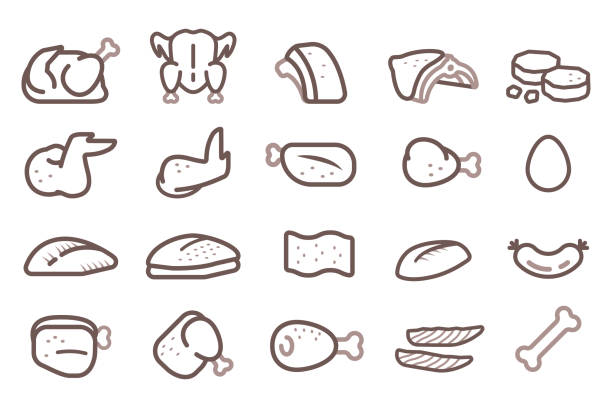 3 800 Escalope De Poulet Stock Illustrations Graphiques Vectoriels