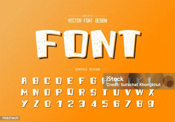 Tekstur Font Kartun Dan Vektor Alfabet Tipe Huruf Tebal Dan Desain